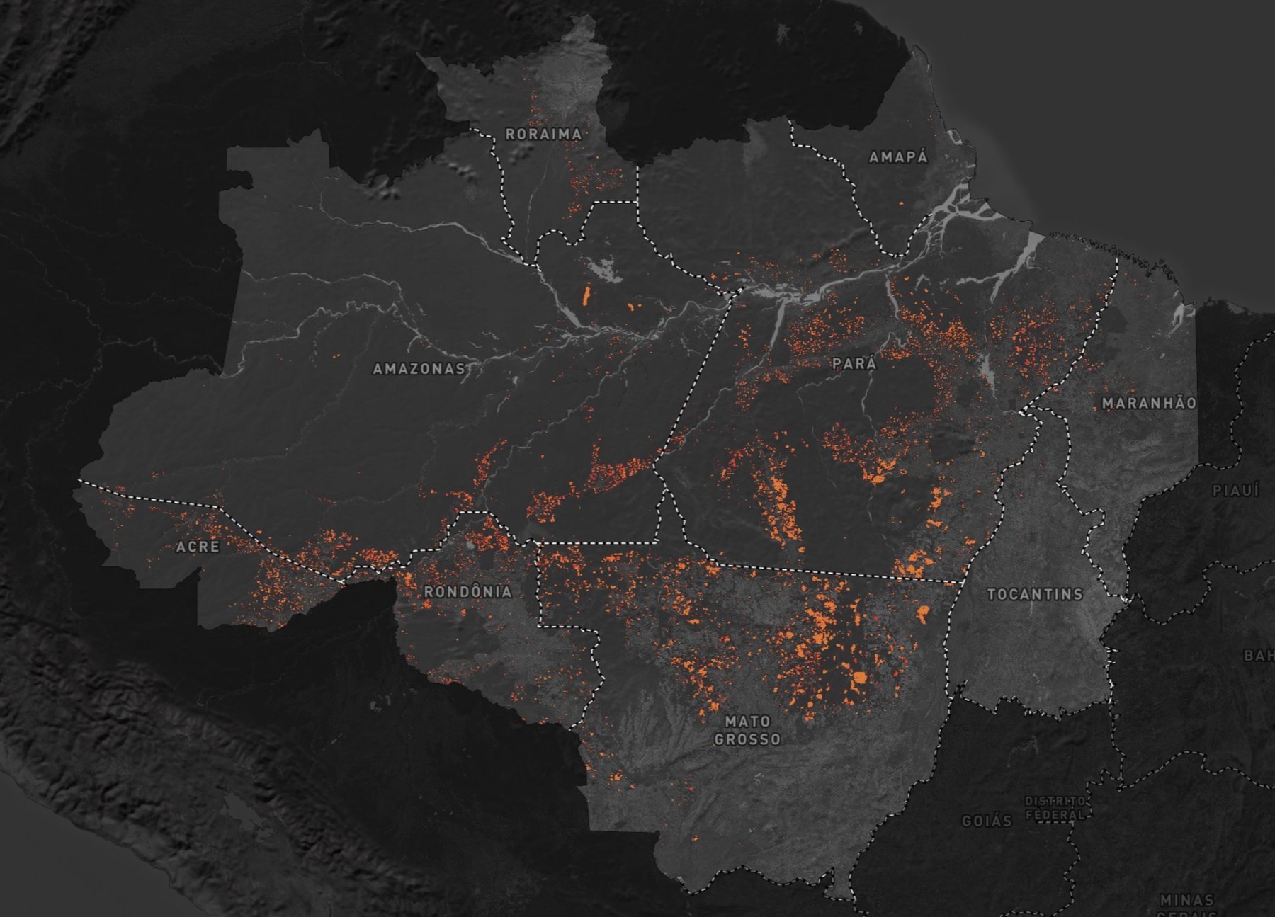 Deforestation alerts according to Deter in 2022 - InfoAmazonia